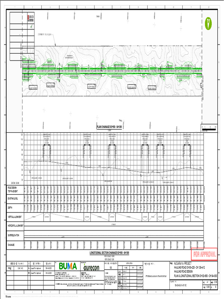 Hauling Road Design Plan & Section | PDF