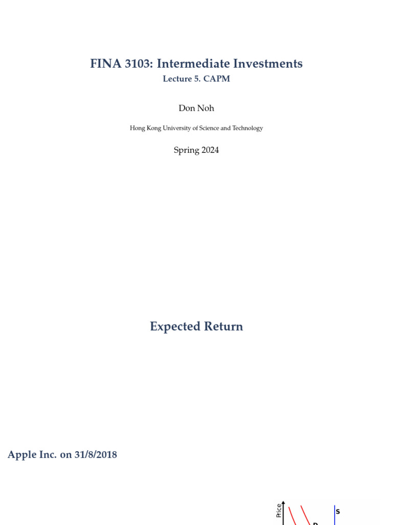 5 Capm | PDF | Capital Asset Pricing Model | Beta (Finance)