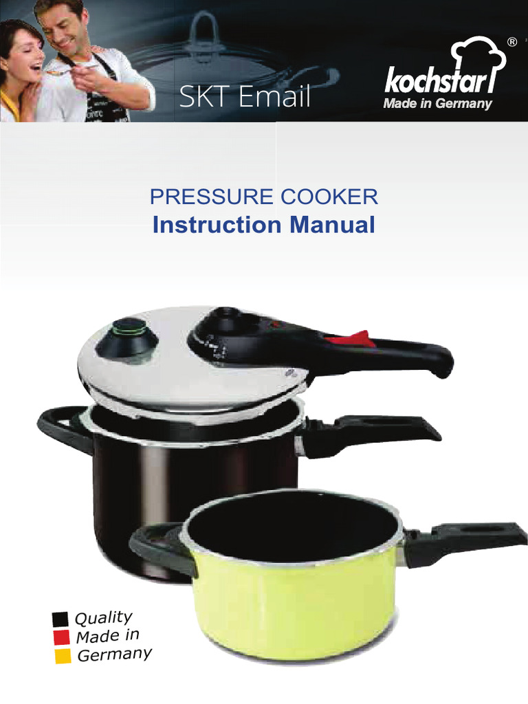 SKT Email: Instruction Manual | PDF | Pressure Cooking | Cooking
