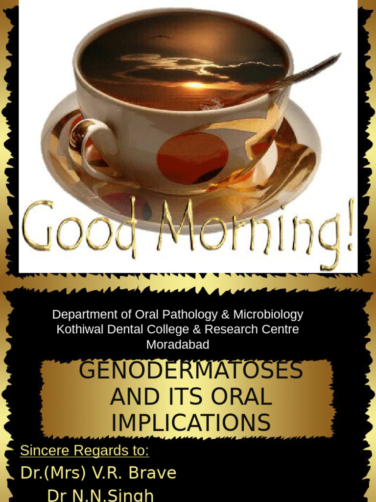 GENODERMATOSIS(kanika mam) | PDF | Genetic Disorder | Diseases And Disorders