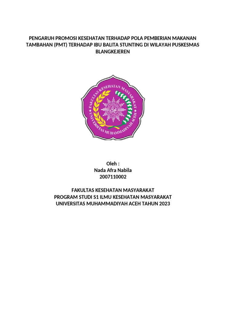 Konsep Paper Afra | PDF