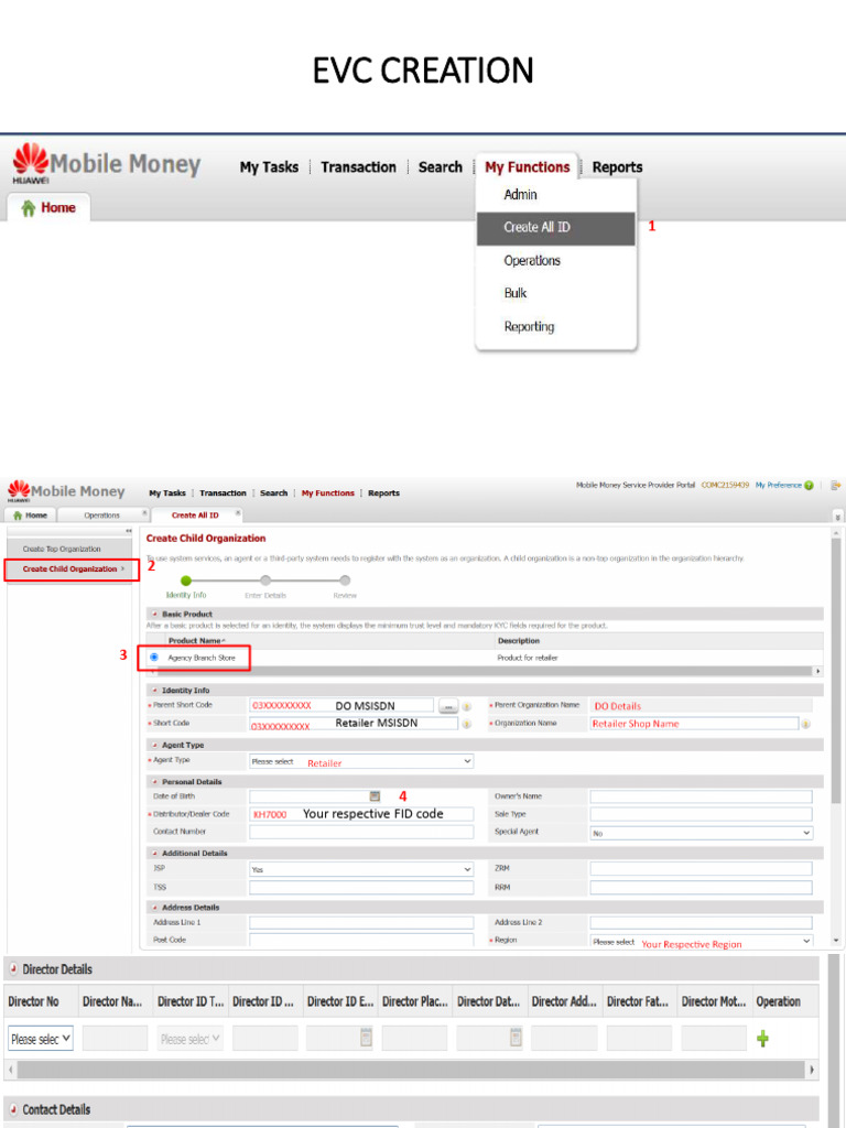 EVC Creation Process | PDF