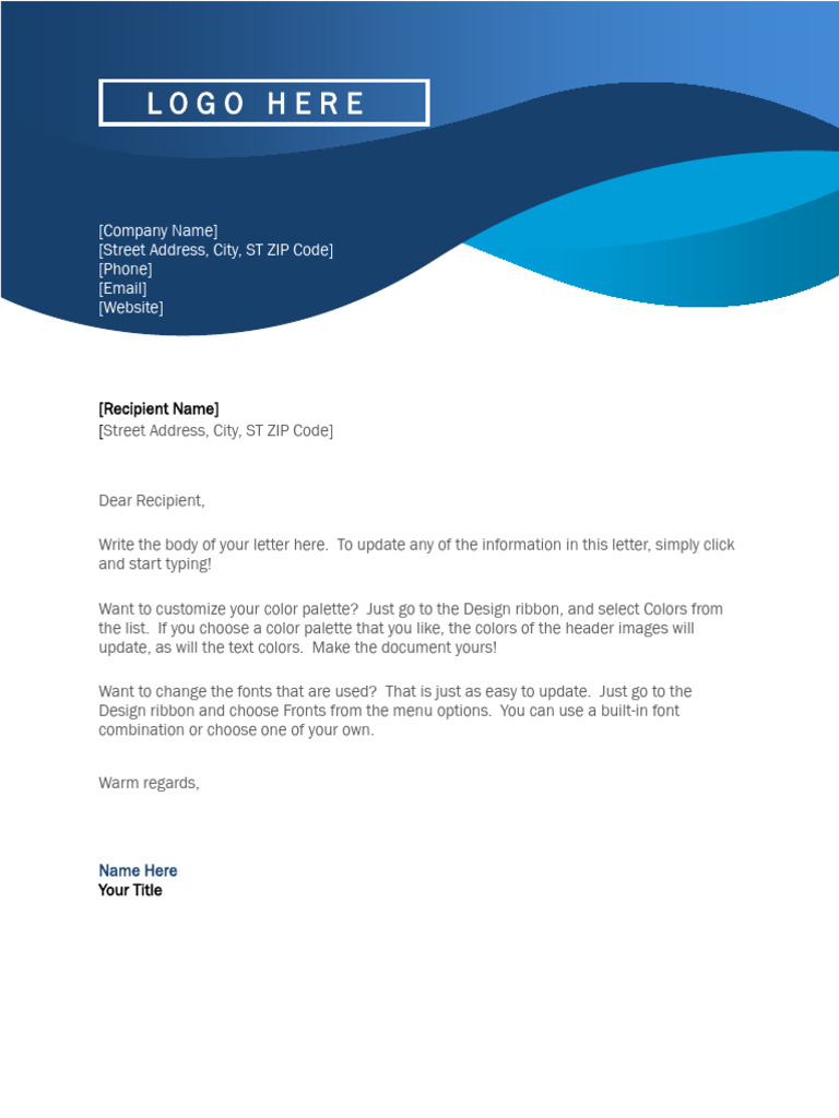 Company Name Letter Document 1 | PDF