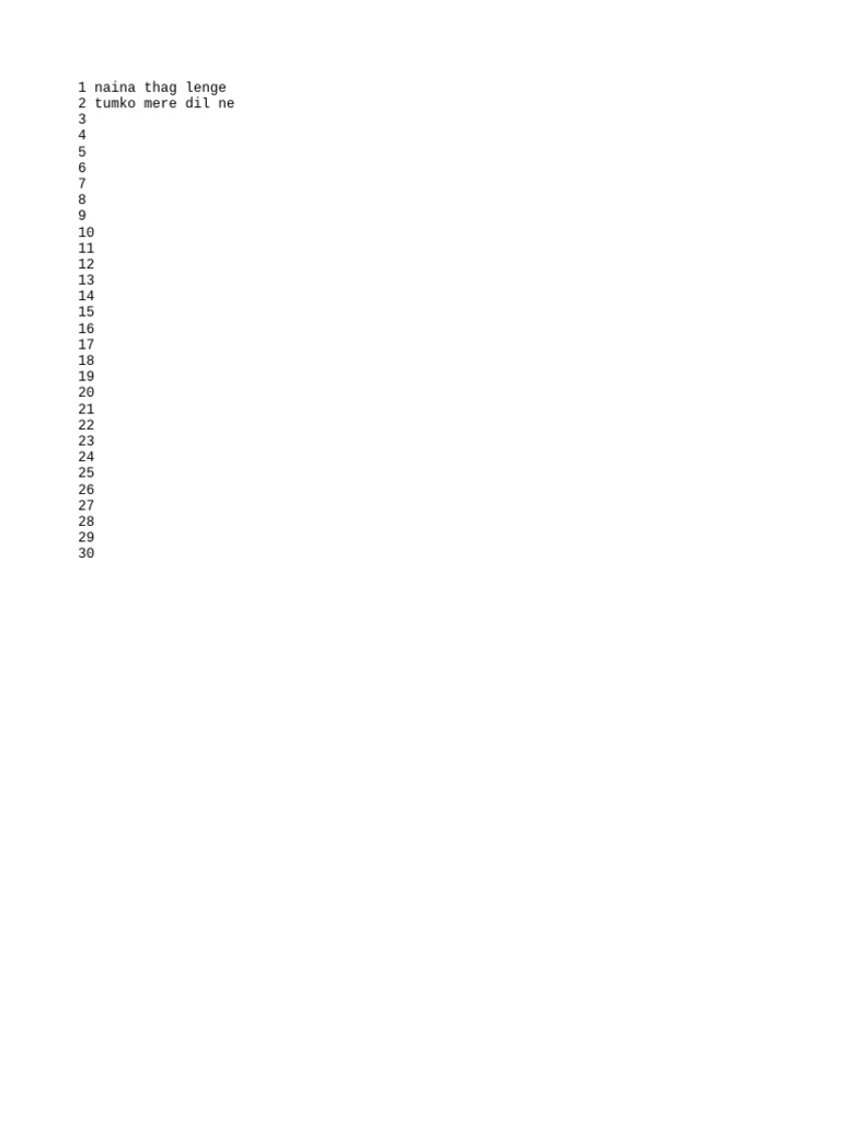 1 Naina Thag Lenge 2 Tumko Mere Dil Ne 3 4 5 6 7 8 9 10 11 12 13 14 15 ...