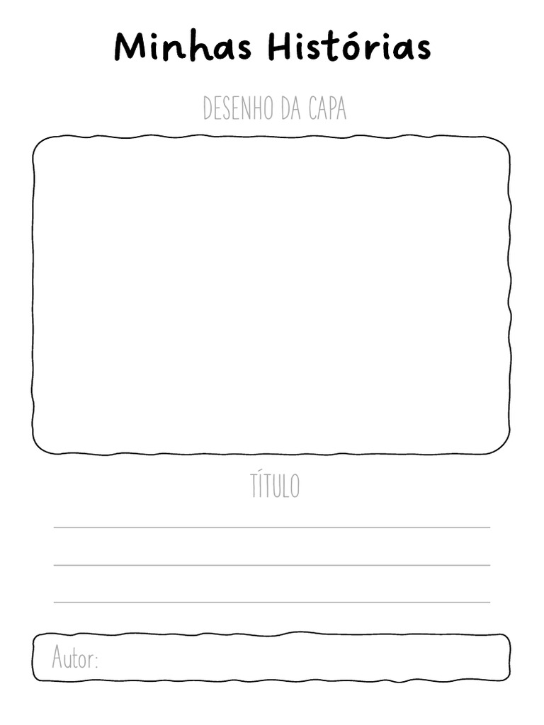 Minhas Histórias: Capa e Autor | PDF