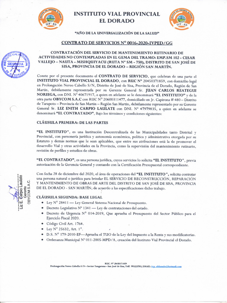 CONTRATO #016 - Nauta | PDF