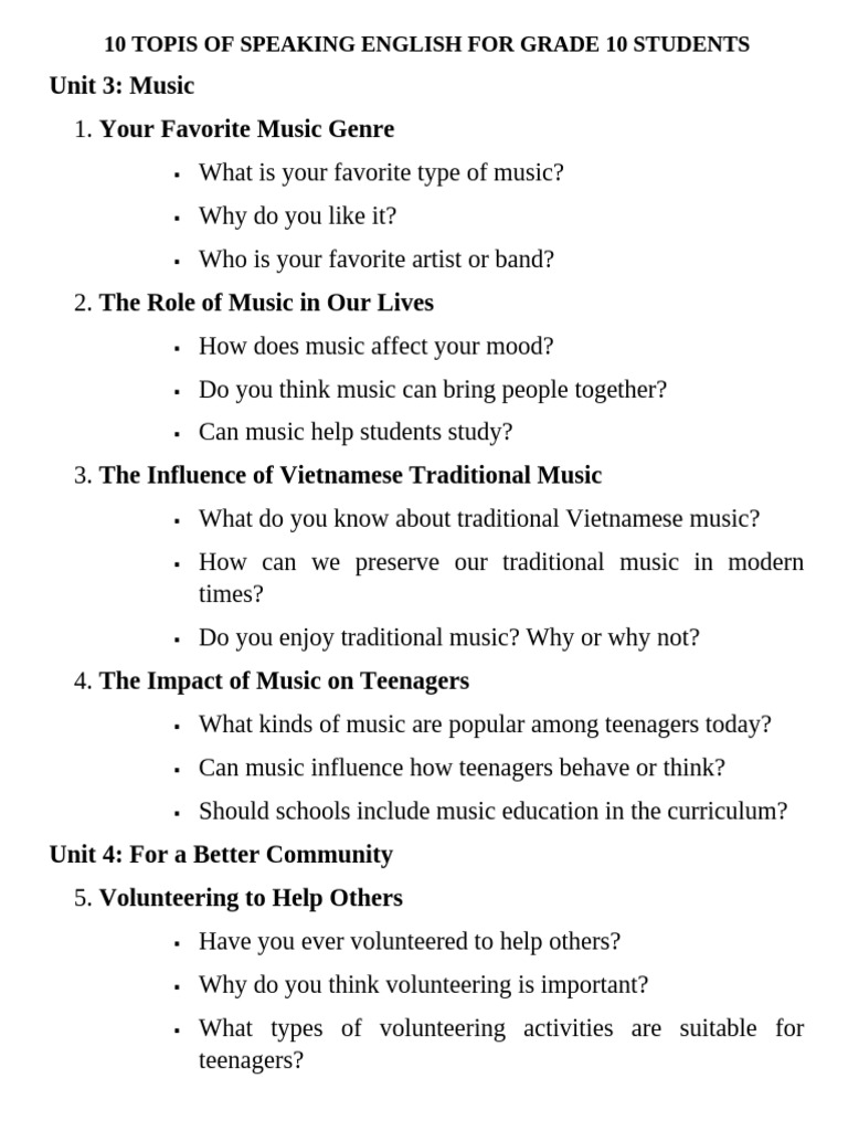 Top English Speaking Topics for Students | PDF | Climate Change ...