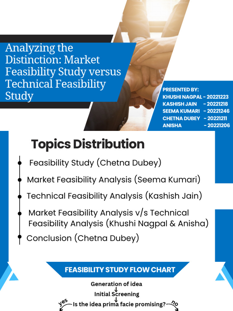 Difference BW Market Feasibility Study and Technical Feasibility Study | PDF | Feasibility Study ...