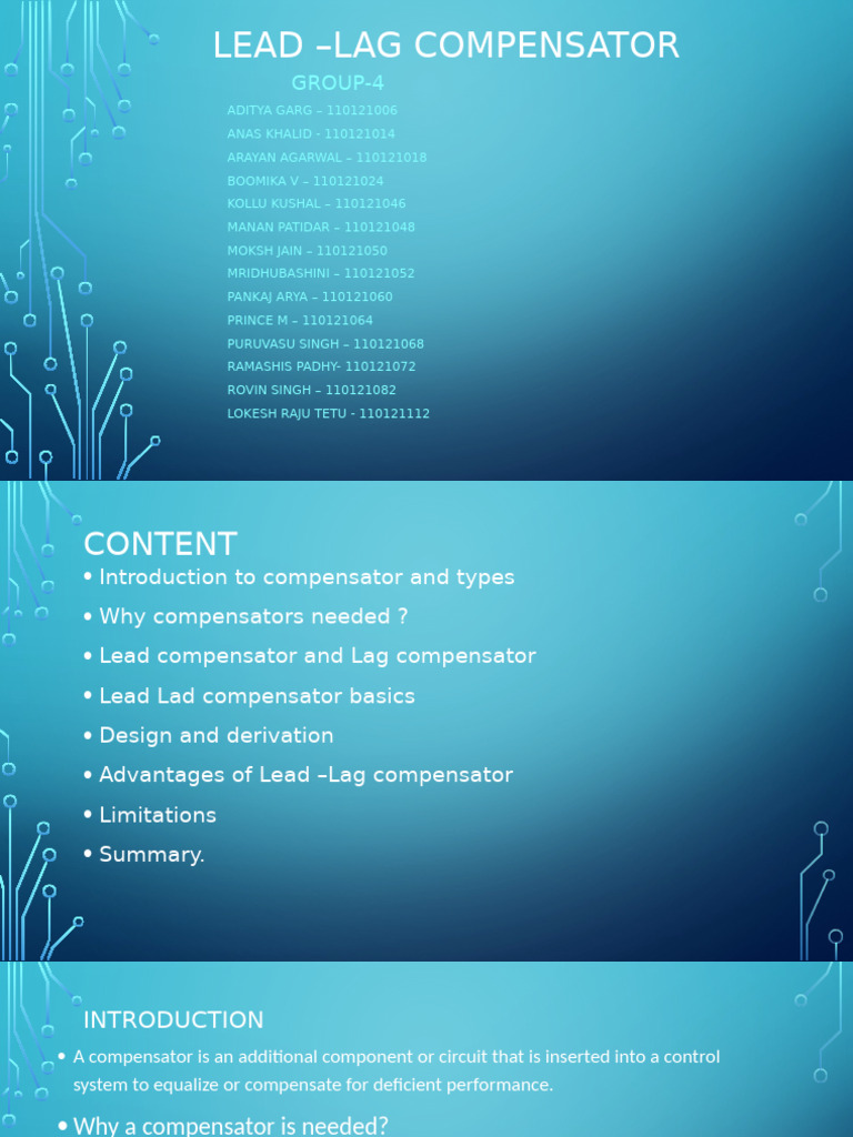 Lead-Lag Compensator Guide | PDF | Control Theory | Applied Mathematics