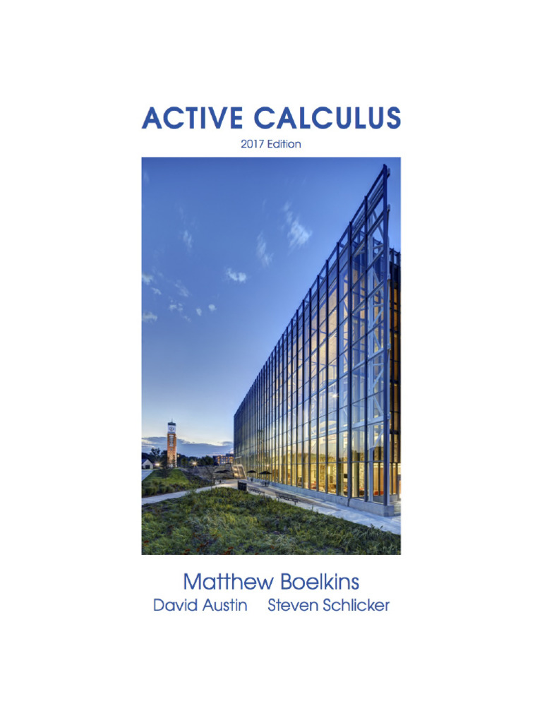 Active Calculus 2.0 | PDF