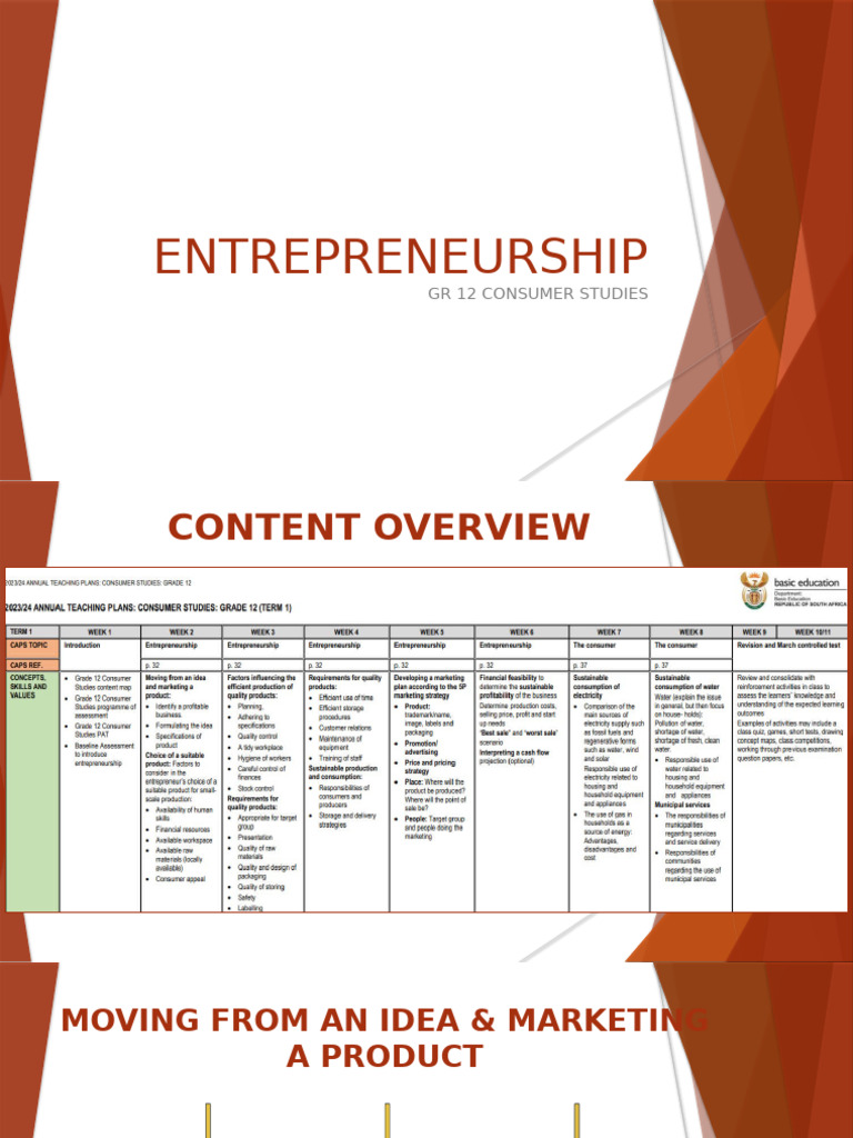 GR 12 Entrepreneurship 2023 | PDF | Pricing | Salary