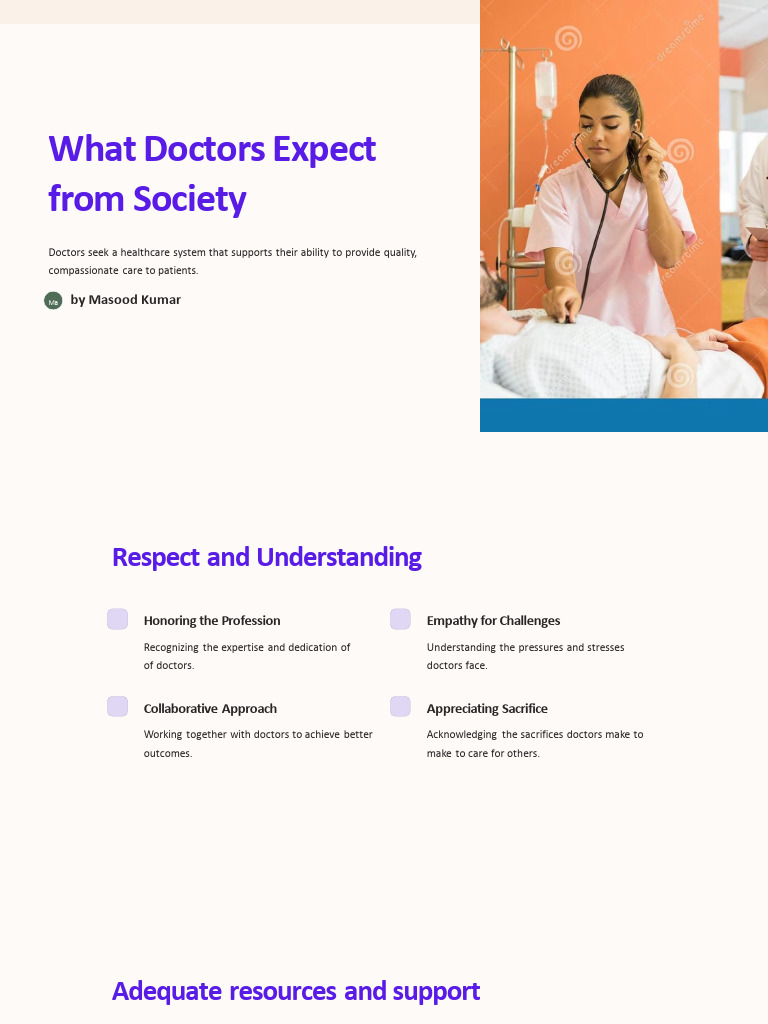 Doctors' Expectations for Healthcare Support | PDF | Health Care ...