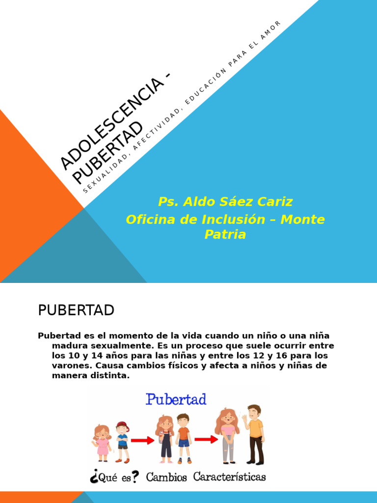 Pubertad y Adolescencia: Cambios y Desafíos | PDF | Pubertad | Adolescencia