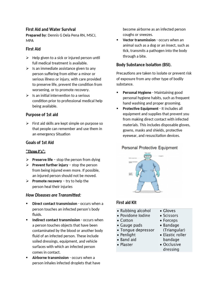 First Aid and Water Survival | PDF | Burn | Skin