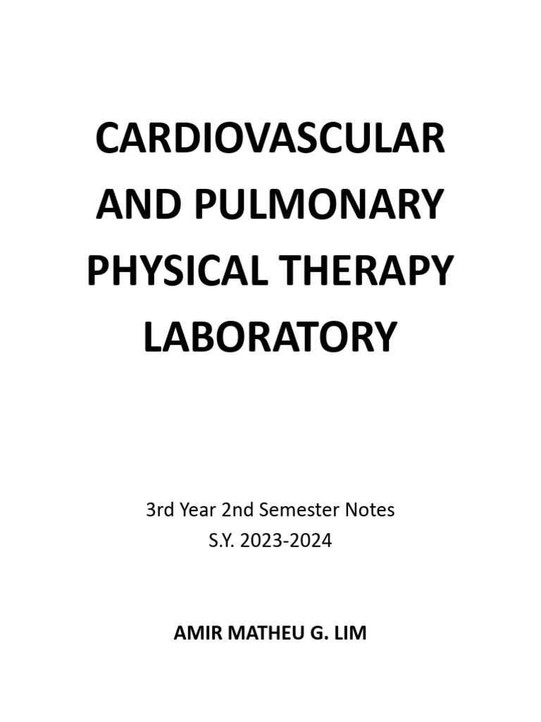 CardioPulmo Laboratory 2 | PDF | Heart Valve | Heart