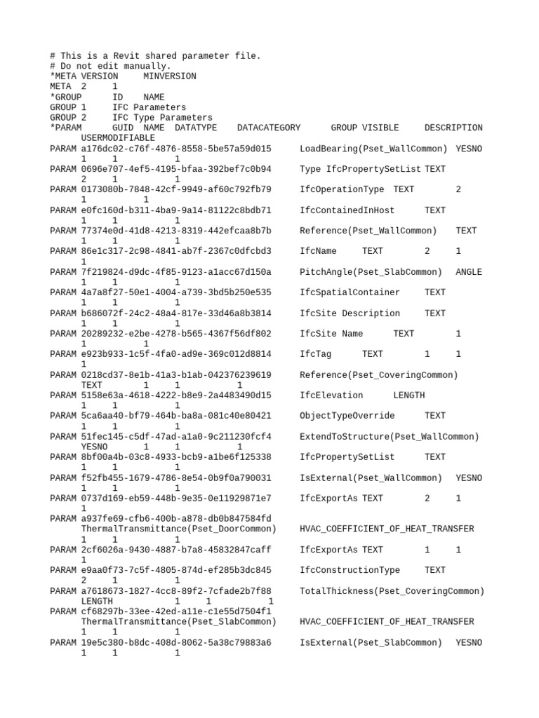 Project2 Ifc Sharedparameters | PDF | Software Engineering | Computer Programming