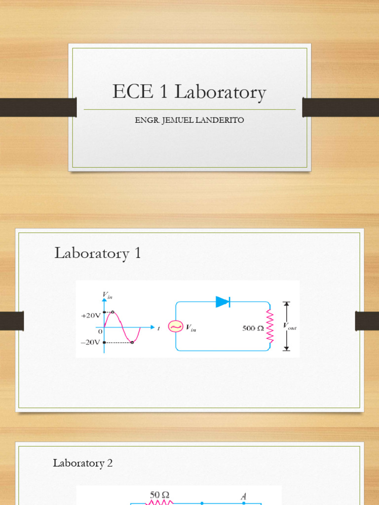 ECE 1 Laboratory | PDF