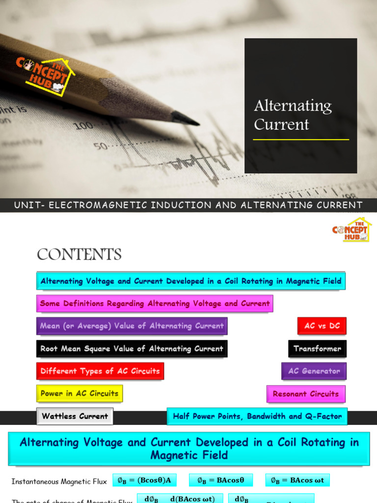 Alternating Current | PDF | Alternating Current | Inductor
