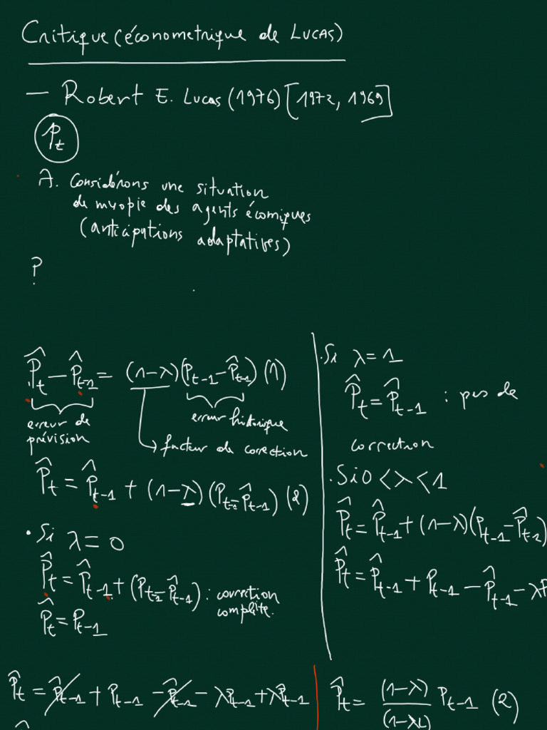 Critique économetrique de Lucas | PDF