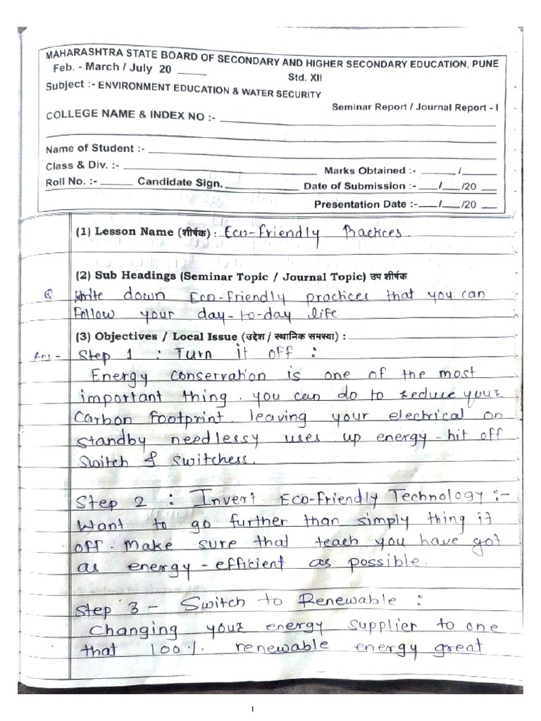 EVS Assignment | PDF