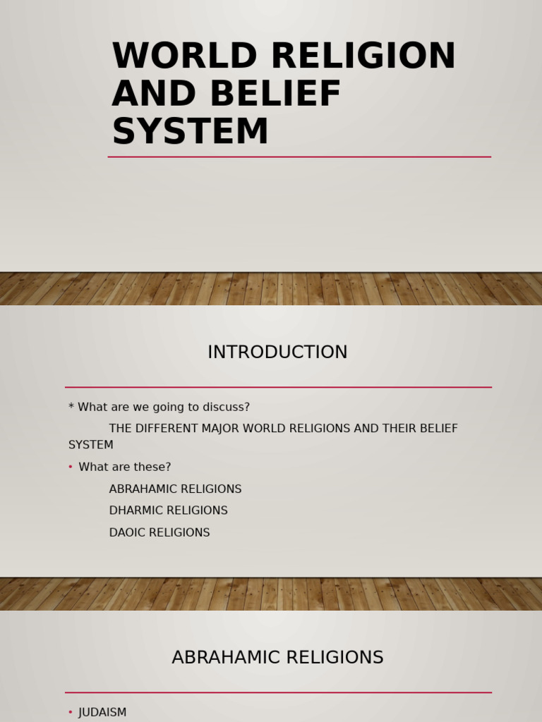 Major World Religions Overview | PDF | Spirituality | Theism