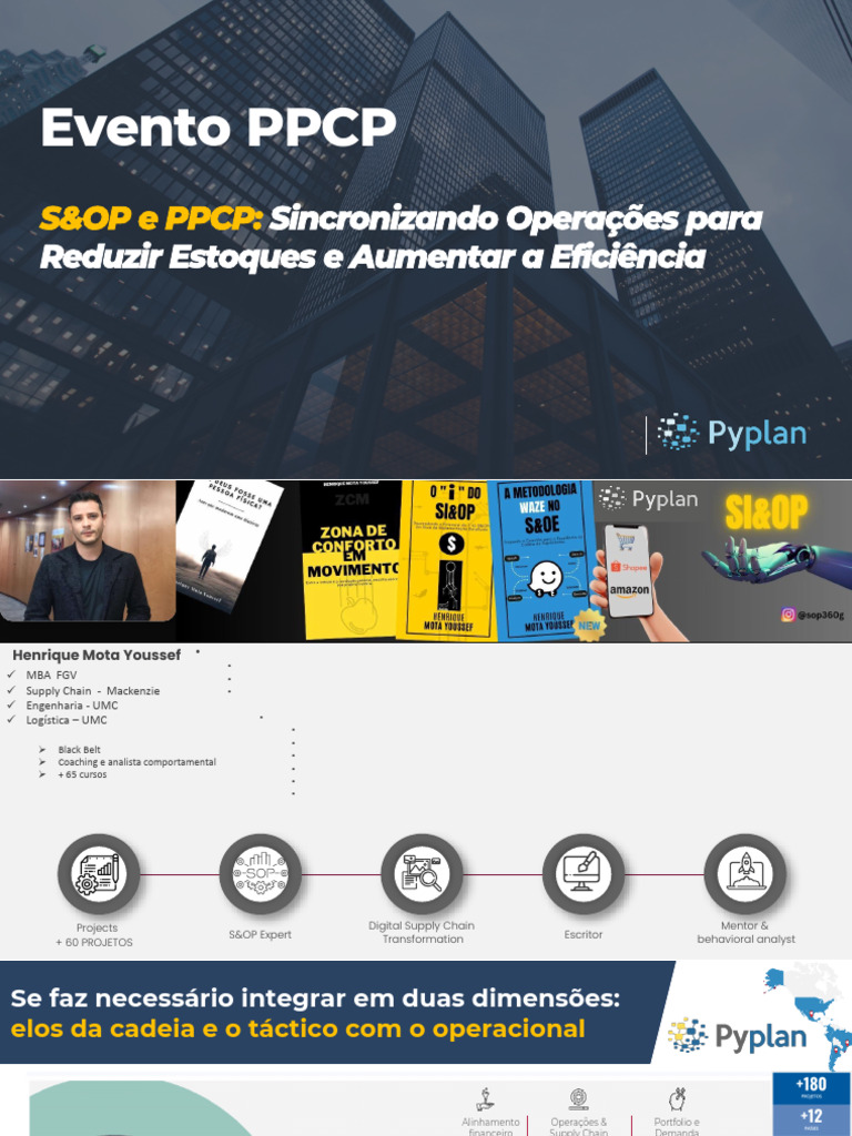 PDF 9 Pyplan Evento PPCP S&op - 2024 - V1 | PDF | Cadeia de suprimentos | Logística