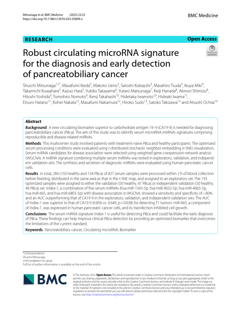Robust Circulating MiRNA | PDF | Micro Rna | Biomarker