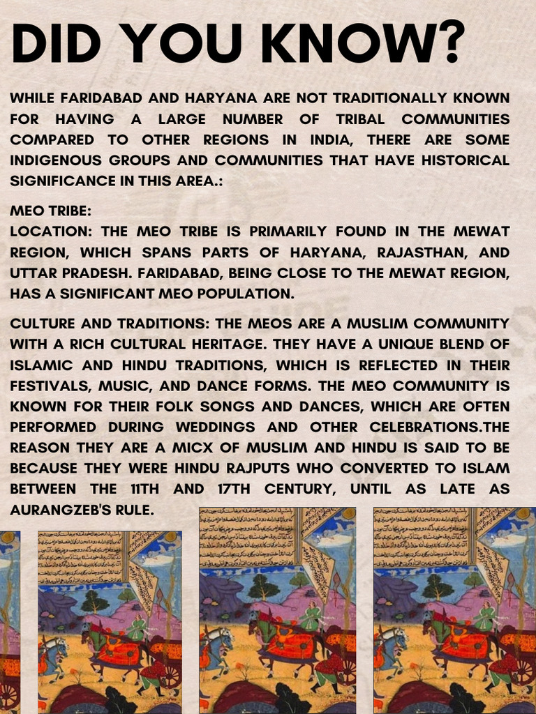 MEO Tribe: Culture and Heritage | PDF