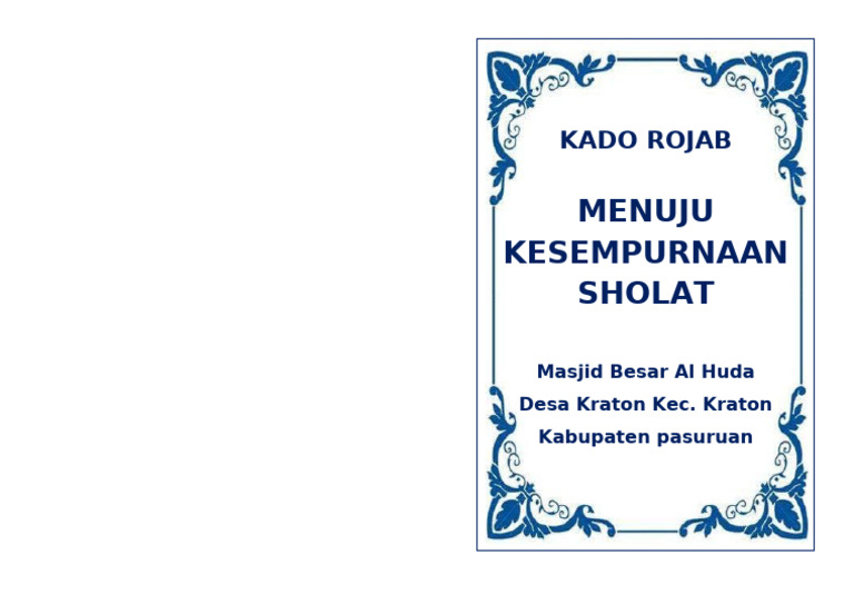 COVER MATERI SHOLAT | PDF
