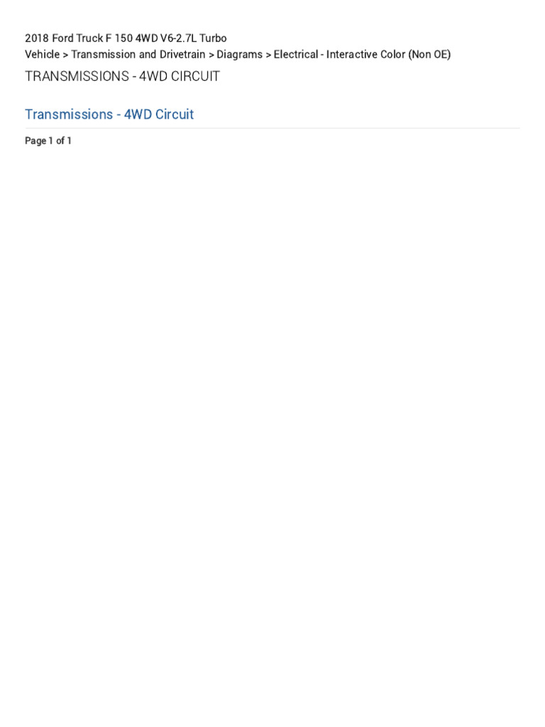 2018 F-150 4WD Drivetrain Diagram | PDF | Four Wheel Drive | Car