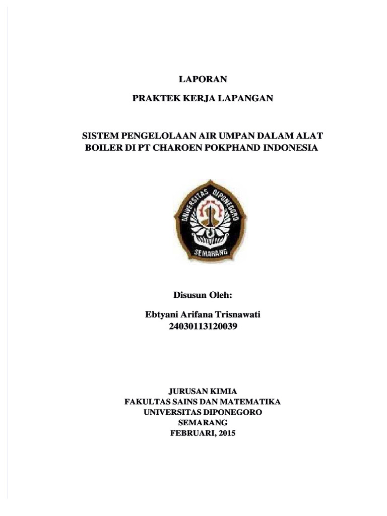 PDF Laporan Praktek Kerja Lapangan Compress | PDF