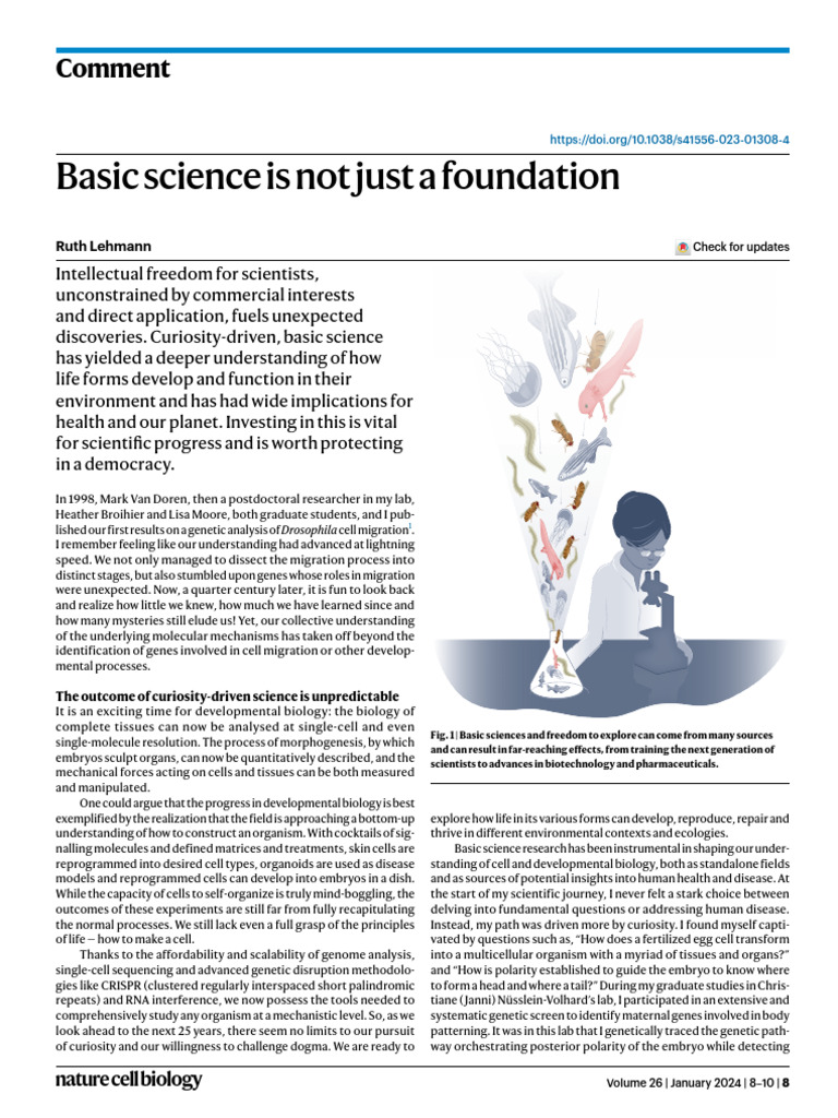 Basic Science Is Not Just A Foundation - 2024 - Nature Cell Biology ...