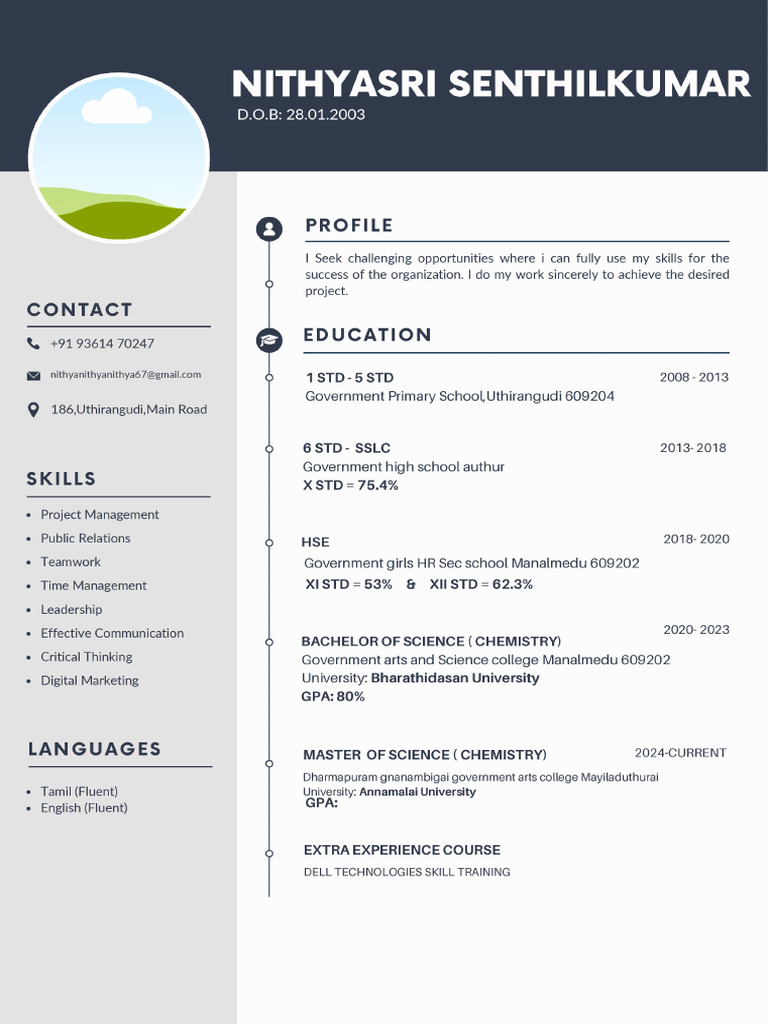 Blue and Gray Simple Professional CV Resume | PDF