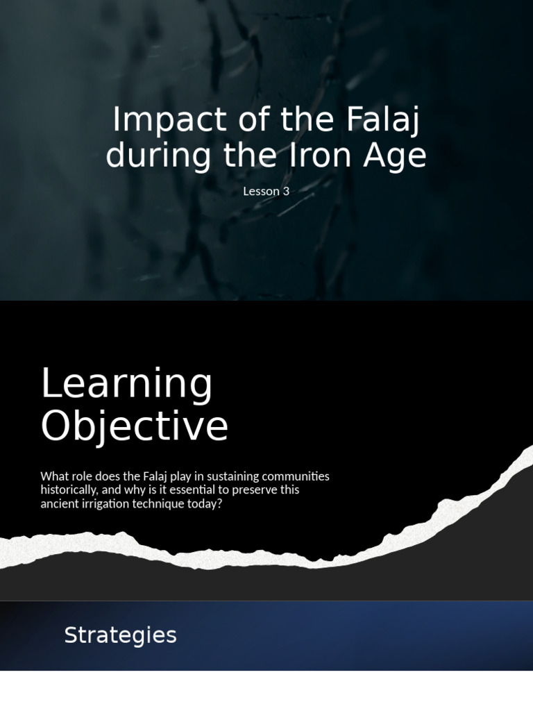 1.the Impact of The Falaj During The Iron Age | PDF