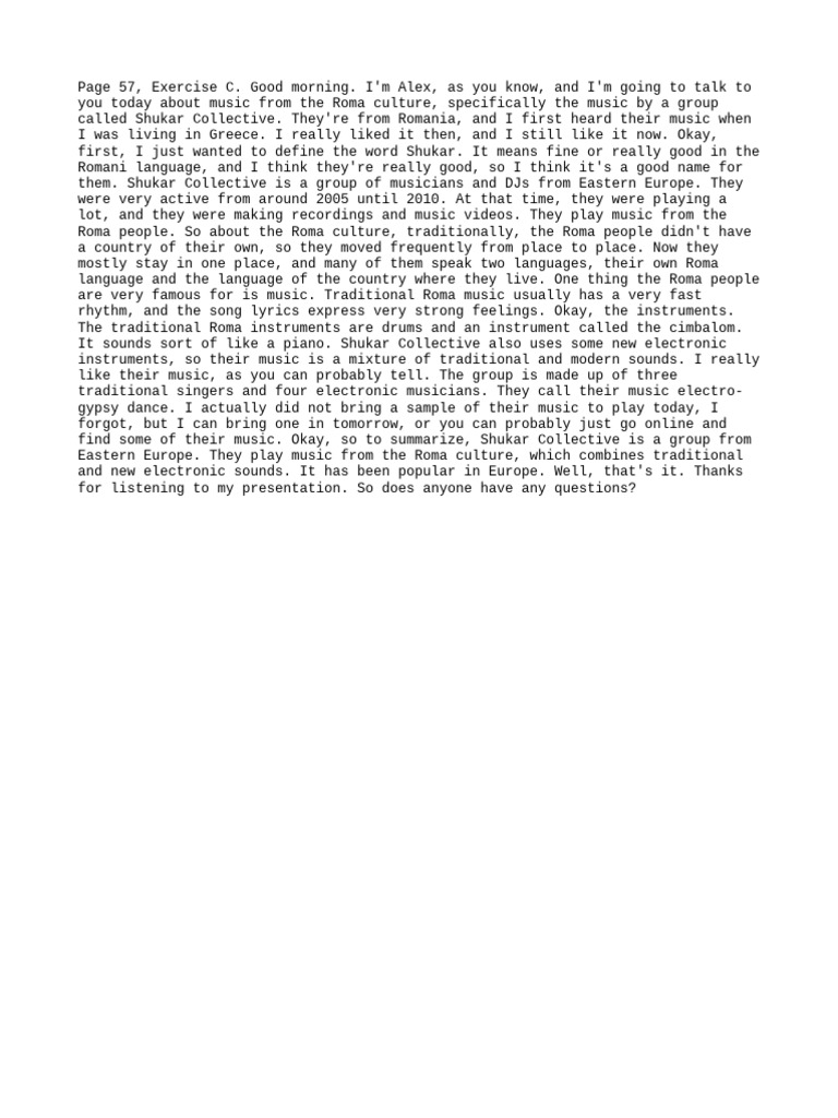 Shukar Collective: Roma Music Fusion | PDF