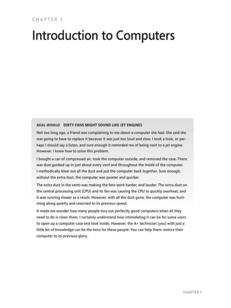 Chapter 1 Introduction To Computers-V1 | PDF | Byte | Input/Output