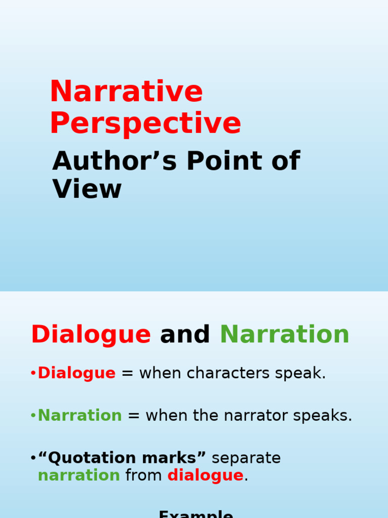 Point-Of-View 1 | PDF | Narration