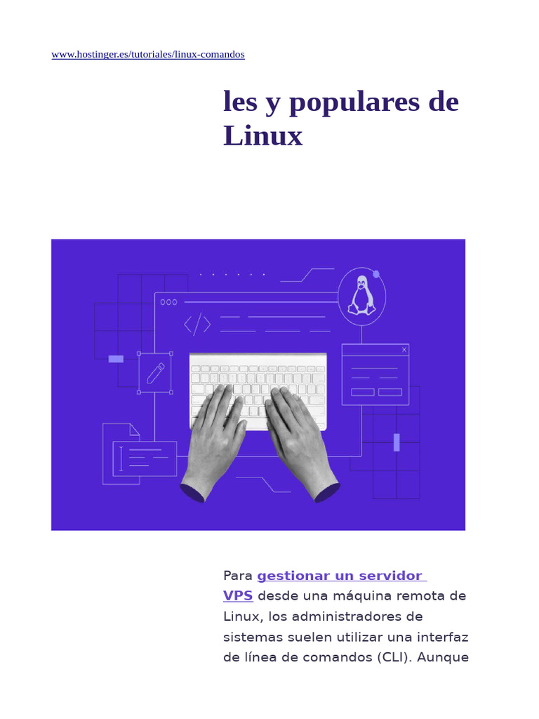 Comandos Basicos Linux | PDF | Archivo de computadora | Sudo Comandos Basicos Linux | PDF | Archivo de computadora | Sudo