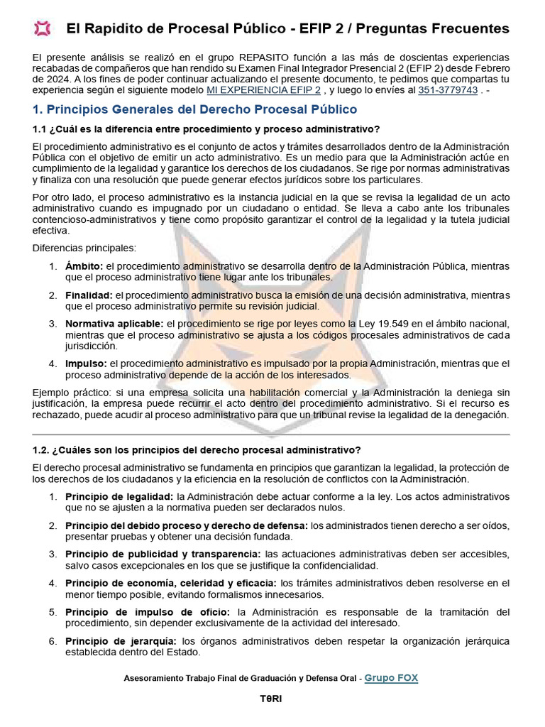 ? El Rapidito de EFIP 2 - Procesal Público - 15.02.2025 | PDF | Habeas corpus | Ley procesal