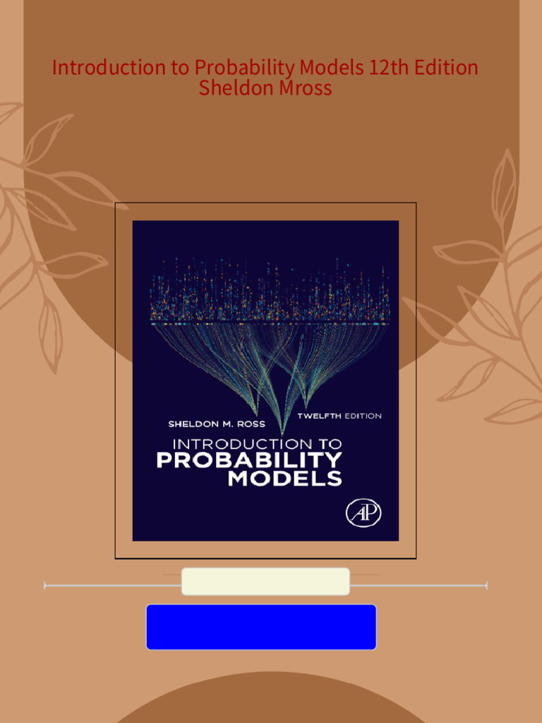 Introduction To Probability Models 12th Edition Sheldon Mross | PDF | Probability Distribution ...