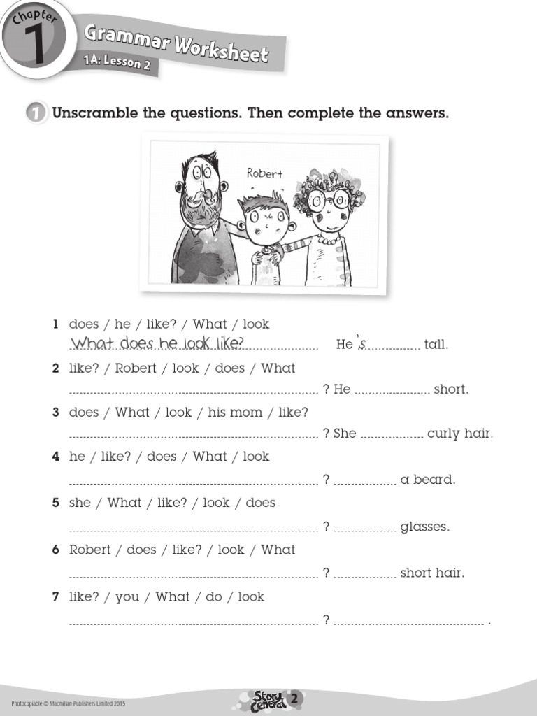 Grammar Worksheet for Kids | PDF | Facial Hair | Human Hair