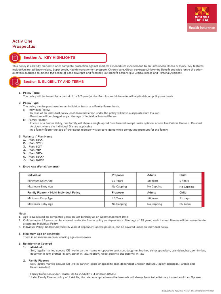Activ One prospectus | PDF | Percutaneous Coronary Intervention | Coronary Artery Disease