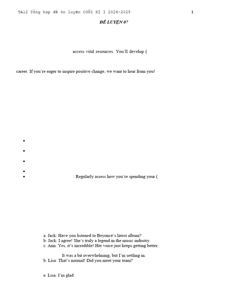 TA12 - THSP-DE TONG HOP TU CAC TRUONG 2.docx (DE) | PDF | Energy Conservation