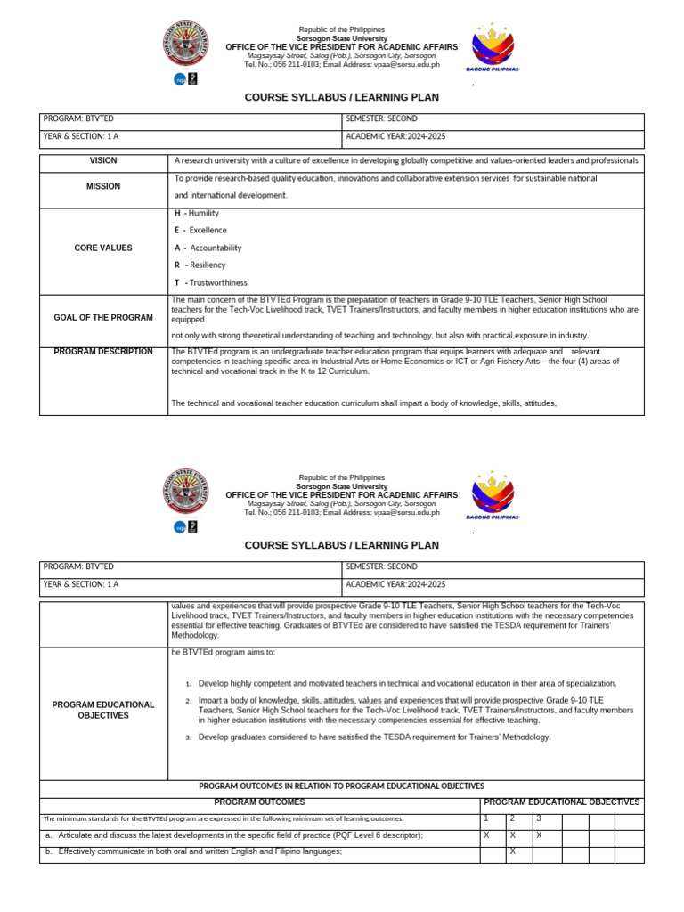 FM Aca 002 Syllabus Auto Electrical | PDF | Curriculum | Troubleshooting