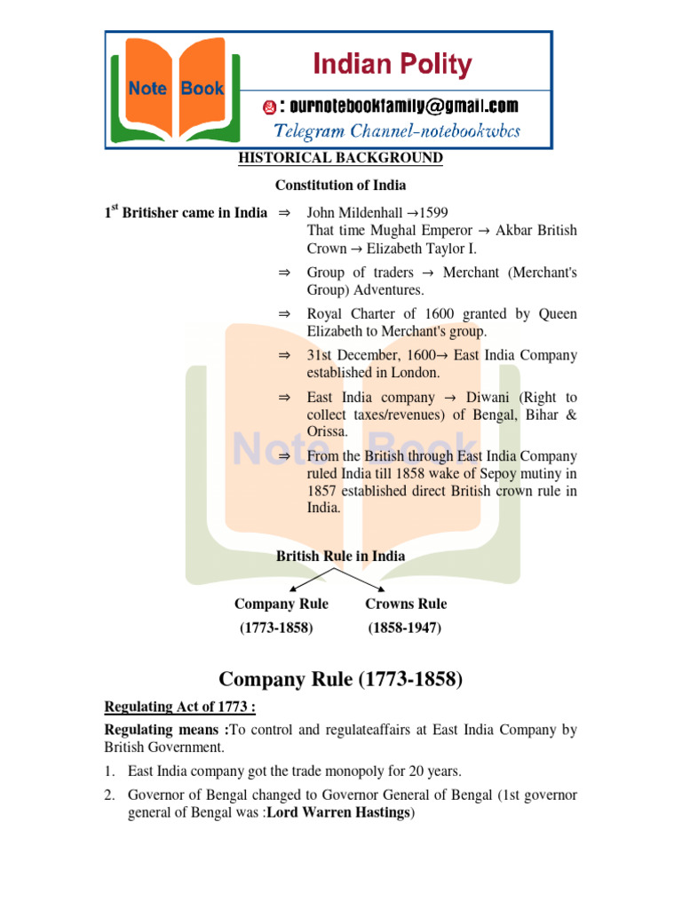 British Rule in India: Key Acts & Events | PDF | British Raj | East ...