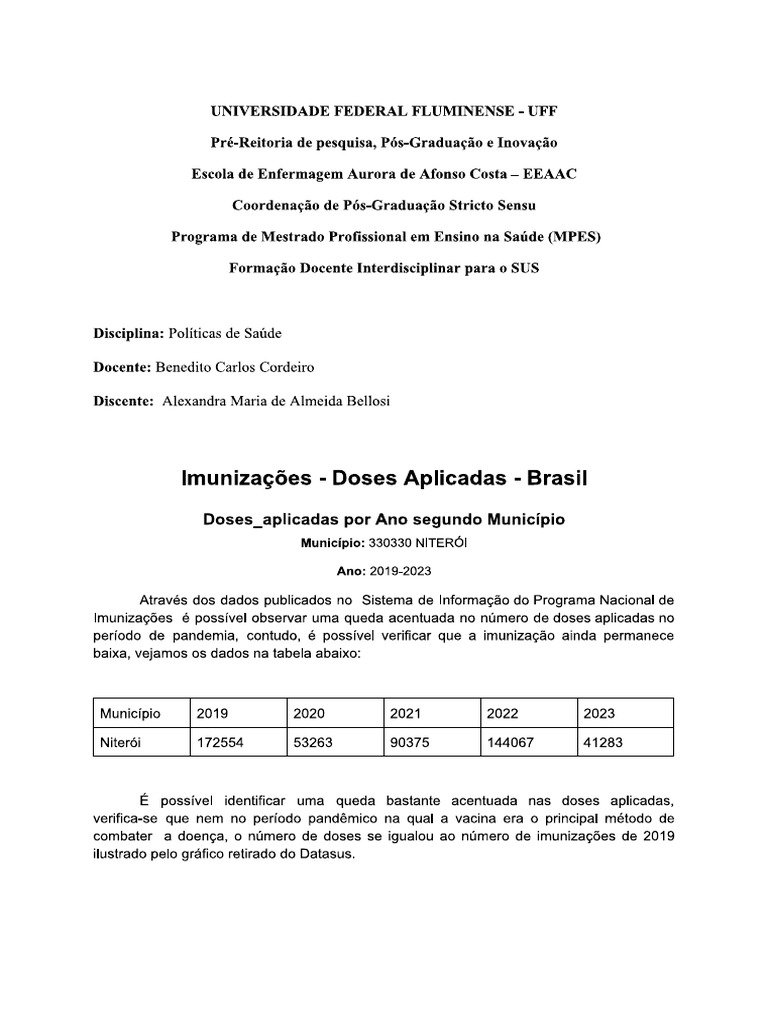 Trabalho Datasus | PDF