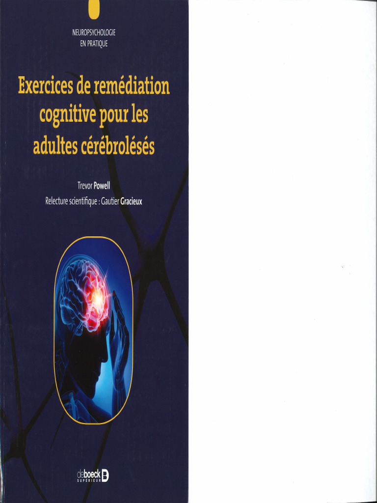 Exercices de Remédiation Cognitive Pour Les Adultes Cérébrolésés | PDF