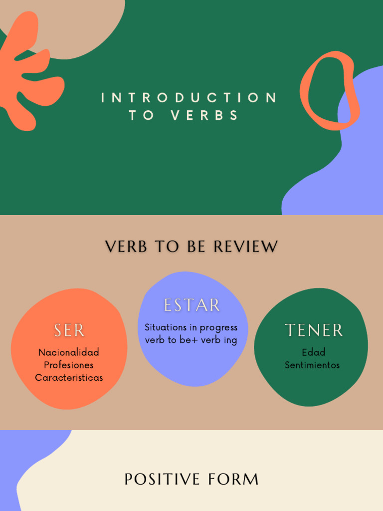 Class 2 - Introduction To Verbs | PDF | Languages | Foreign Language ...