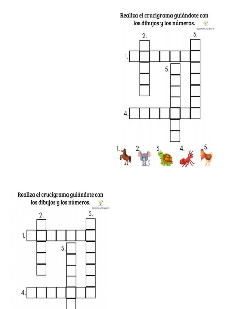 crucigrama 1ro | PDF
