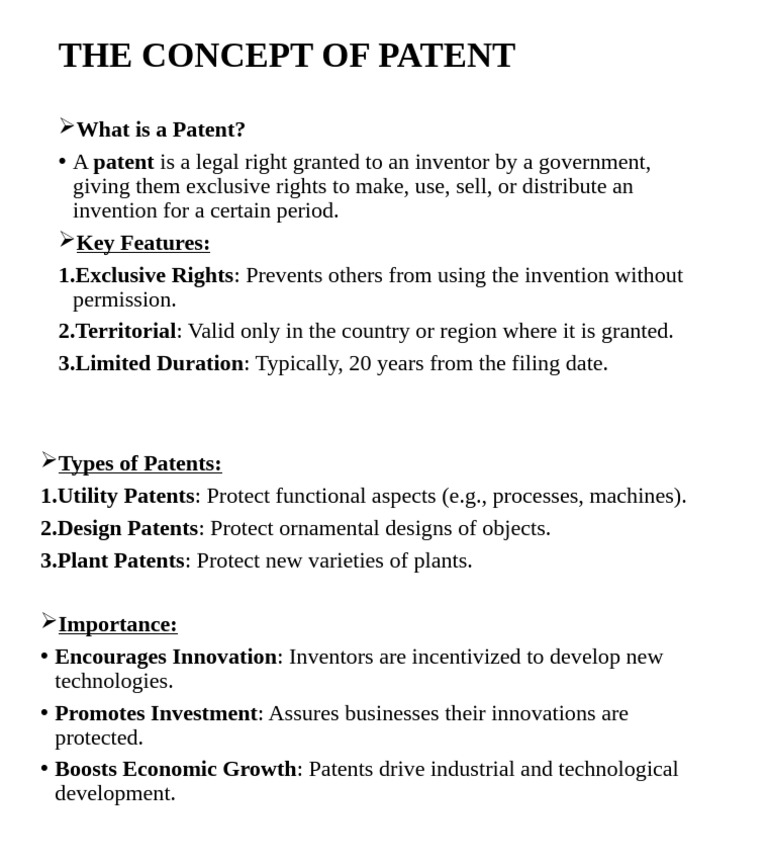 Understanding Patent Rights and Types | PDF